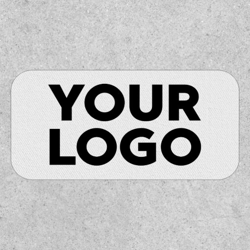 Custom Business Logo Branded Rectangle Patch | Zazzle