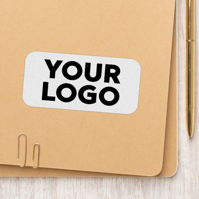 Custom Business Logo Branded Rectangle Patch | Zazzle