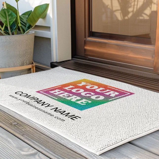 Custom Business Logo, Business Company Outdoor Rug | Zazzle