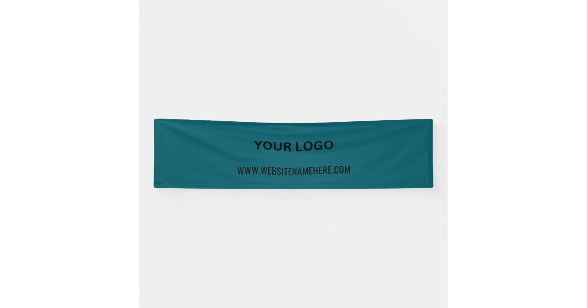 Custom Business Logo | Business Name & Slogan Banner | Zazzle