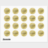 Custom Business Logo Company Branded Classic Round Sticker | Zazzle
