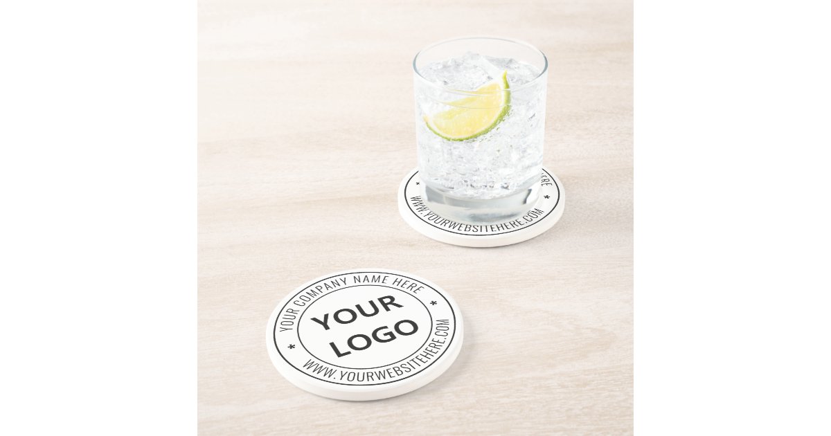 Custom Business Logo Company Coaster Personalized | Zazzle