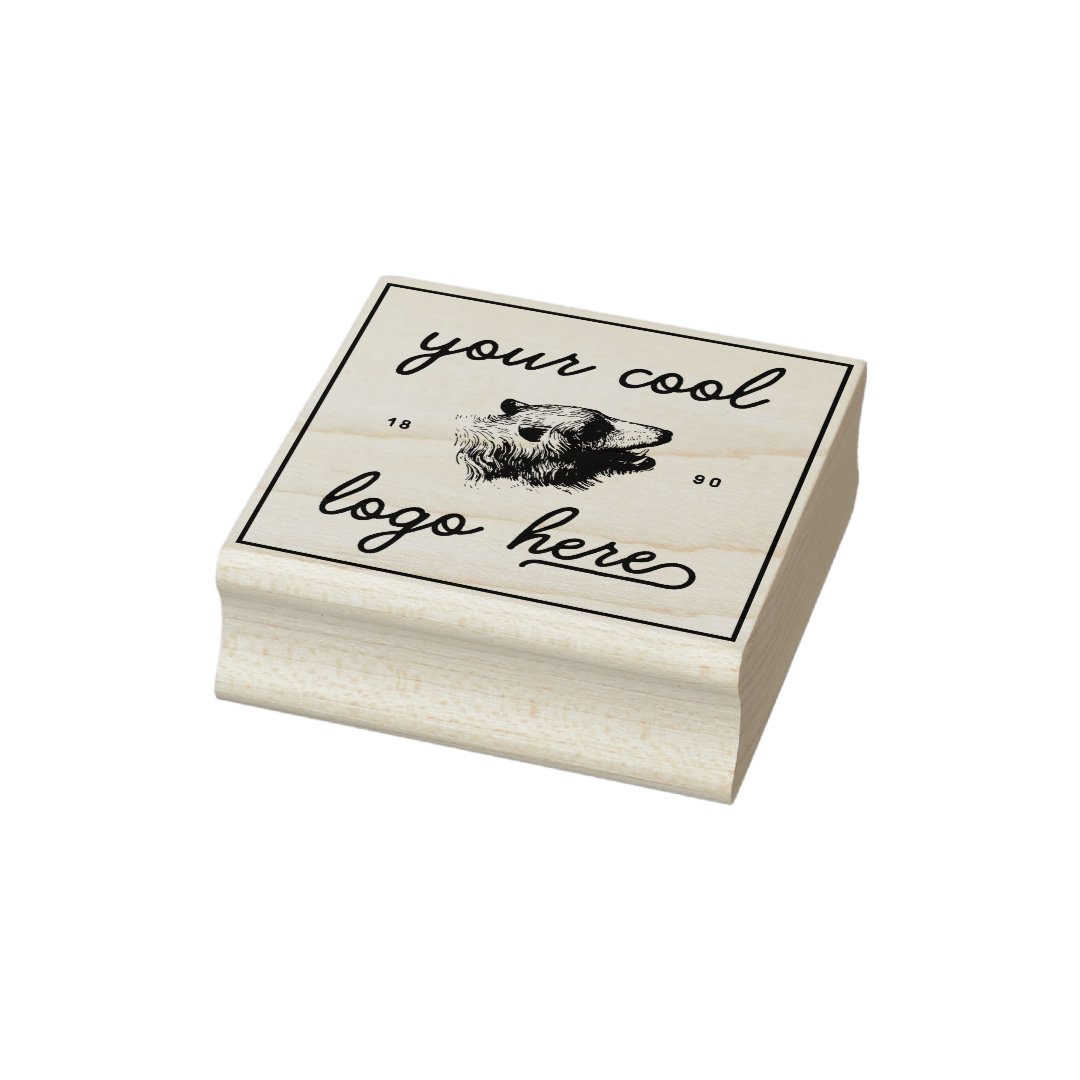 Custom Business Logo Company Design Own Online Rubber Stamp | Zazzle