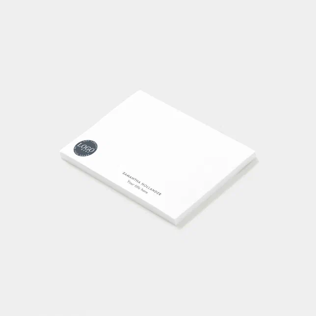 Custom Business Logo Company Employee Post-it Notes | Zazzle