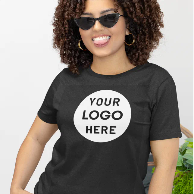 Custom Business Logo | Company Employee Staff T-Shirt | Zazzle