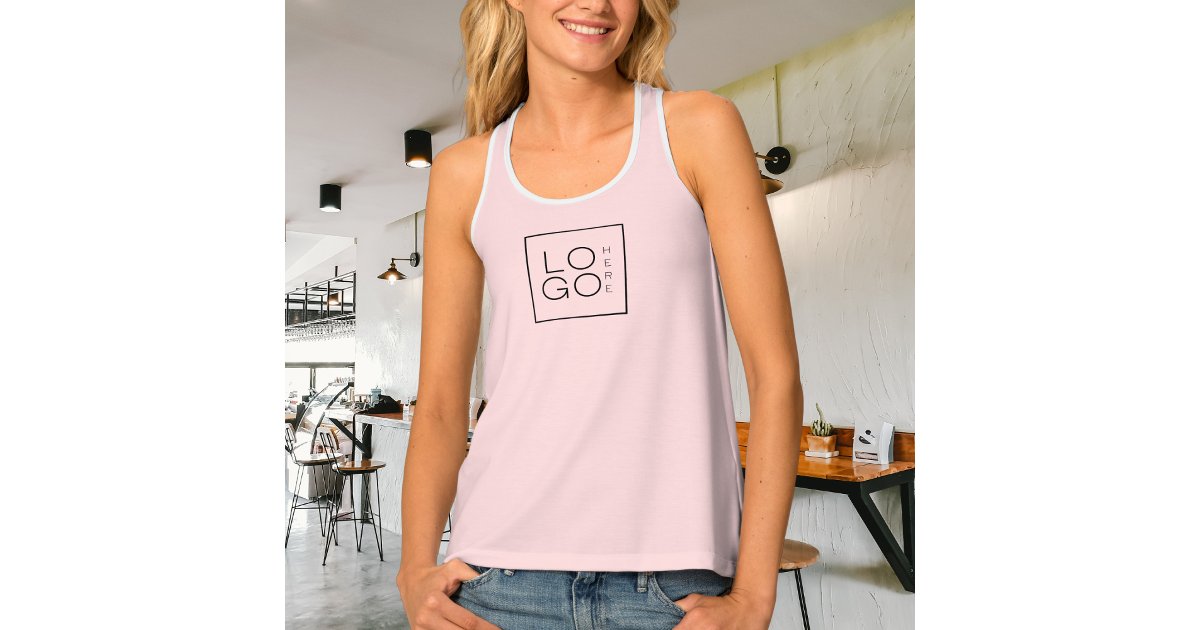 Custom Business Logo Company Event Minimalist Tank Top | Zazzle