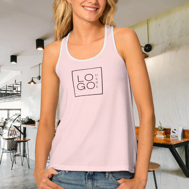 Custom Business Logo Company Event Minimalist Tank Top | Zazzle