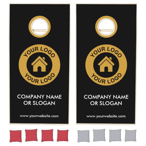 Custom Business Logo Company Event Party Cornhole Set | Zazzle