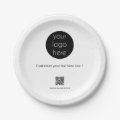 Custom Business Logo Company Promotional Paper Plates | Zazzle