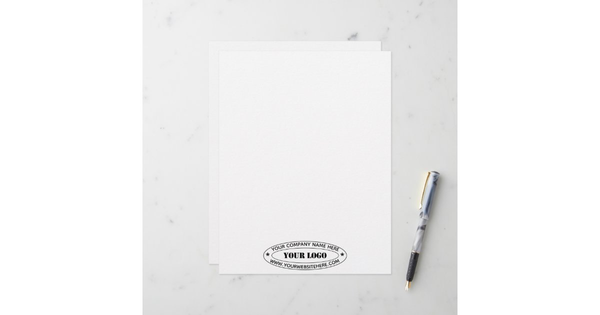 Custom Business Logo Company Stamp Letterhead | Zazzle
