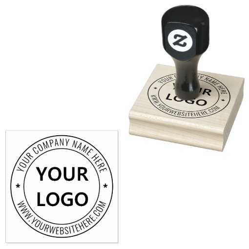 Custom Business Logo Company Stamp Personalized | Zazzle