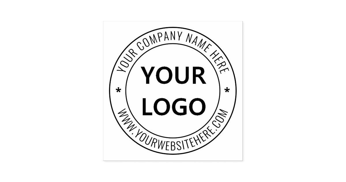 Custom Business Logo Company Stamp Personalized | Zazzle