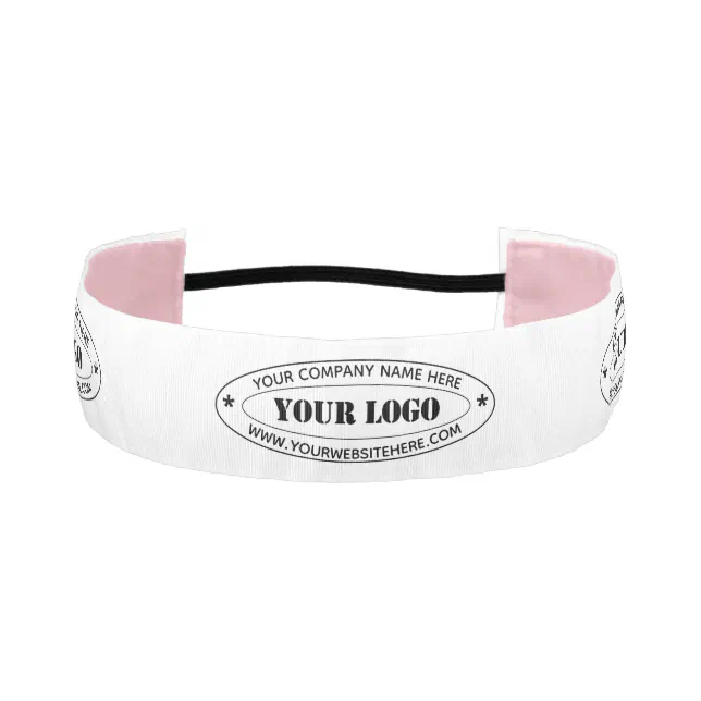 Custom Business Logo Company Stamp - Personalized Athletic Headband ...