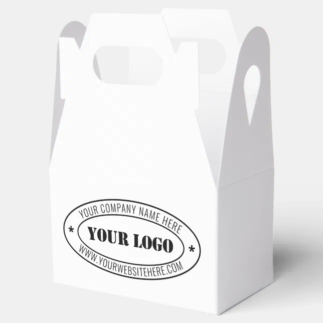 Custom Business Logo Company Stamp - Personalized Favor Boxes | Zazzle