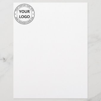 Custom Business Logo Company Stamp - Personalized Letterhead | Zazzle