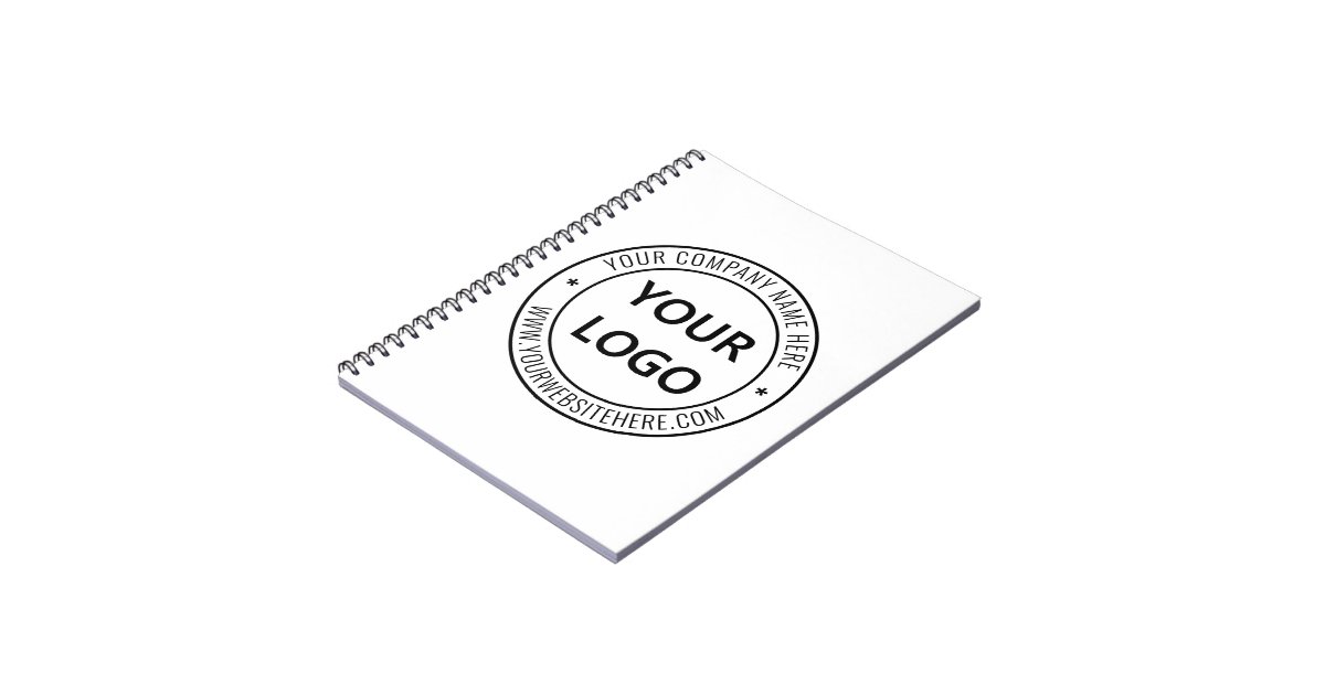 Custom Business Logo Company Stamp - Personalized Notebook | Zazzle