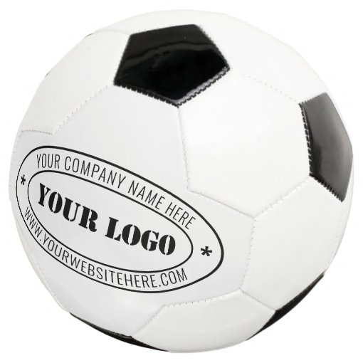 Custom Business Logo Company Stamp Personalized Soccer Ball | Zazzle