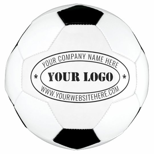 Custom Business Logo Company Stamp Personalized Soccer Ball | Zazzle.com