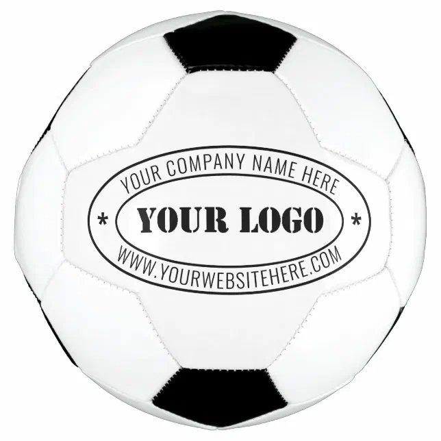 Custom Business Logo Company Stamp Personalized Soccer Ball | Zazzle