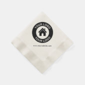 Custom Business Logo Company Website Promotional Napkins | Zazzle