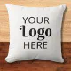 Custom Business Logo Corporate Branded White Throw Pillow | Zazzle