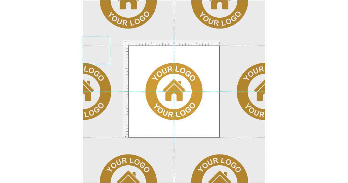 Custom Business Logo Fabric | Zazzle