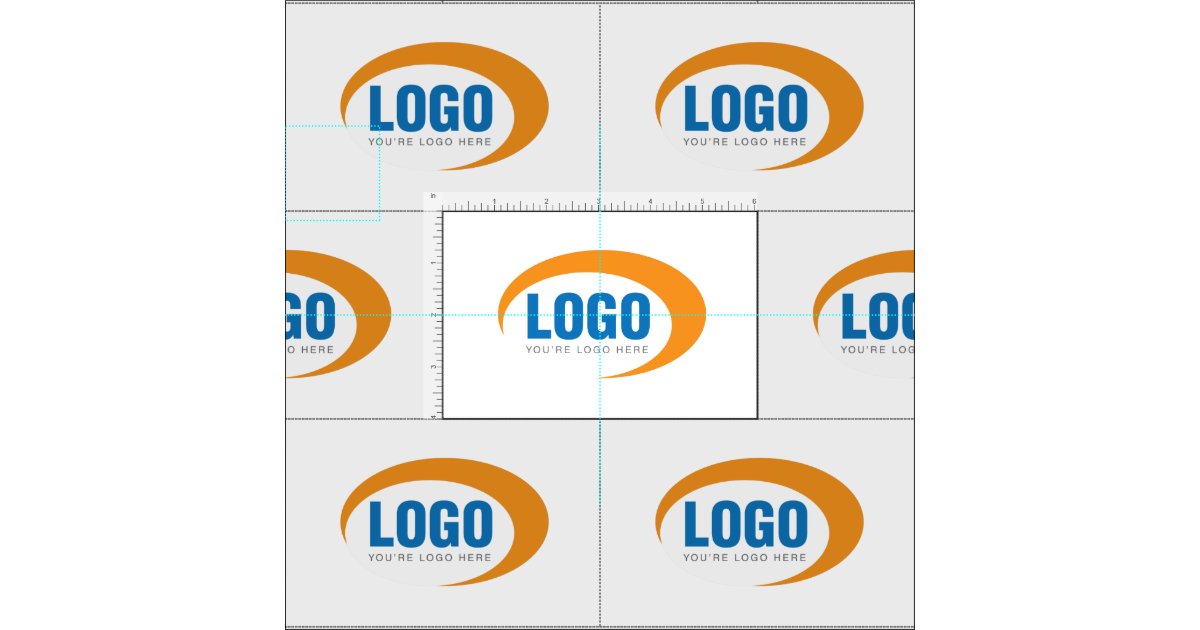 Custom Business Logo Fabric | Zazzle