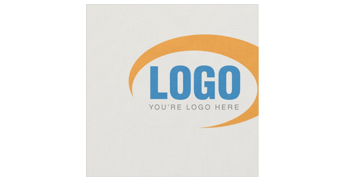 Custom Business Logo Fabric | Zazzle