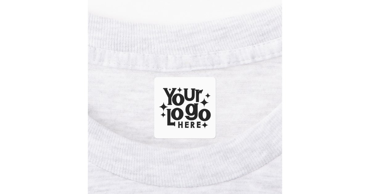 Custom Business Logo Fabric Clothing Label | Zazzle