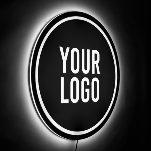 Custom Business Logo Illuminated LED Sign | Zazzle