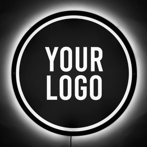 Custom Business Logo Illuminated LED Sign | Zazzle