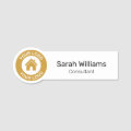 Custom Business Logo Job Title Employee Name Tag | Zazzle
