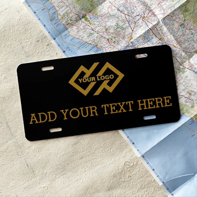 Custom Business Logo License Plate | Zazzle