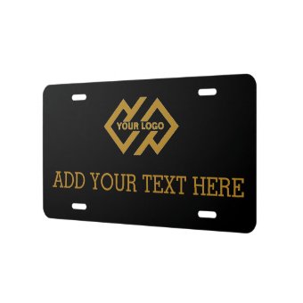 Custom Business Logo License Plate | Zazzle