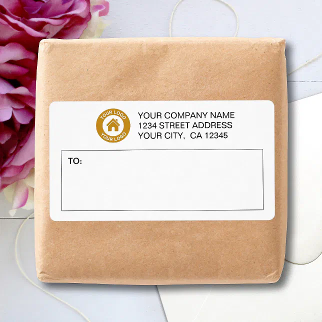 Custom Business Logo Mailing Shipping Labels | Zazzle