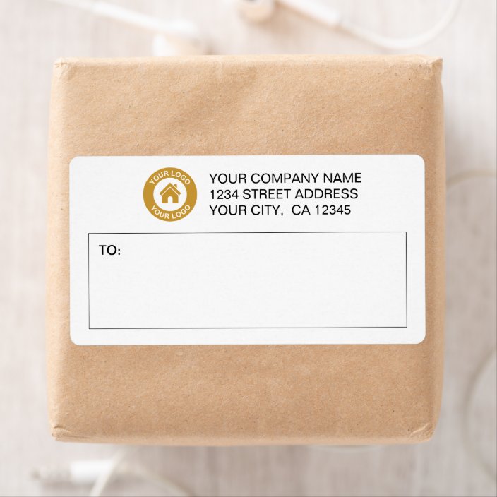 Custom Business Logo Mailing Shipping Labels | Zazzle.com