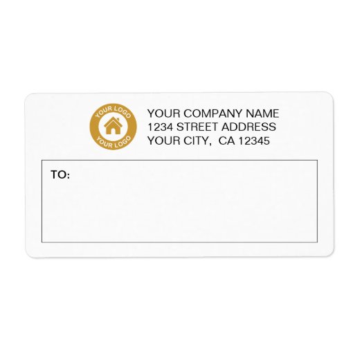 Custom Business Logo Mailing Shipping Labels | Zazzle