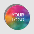 Custom Business Logo Modern Simple Circle Car Magnet | Zazzle