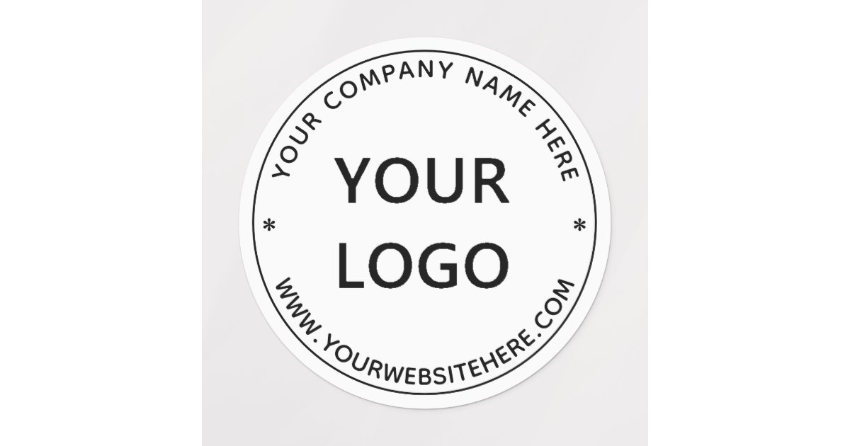 Custom Business Logo Name Info Personalized Labels | Zazzle