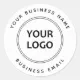 custom business logo name label sticker | Zazzle