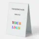 Custom Business Logo Name Table Tent Sign Template | Zazzle