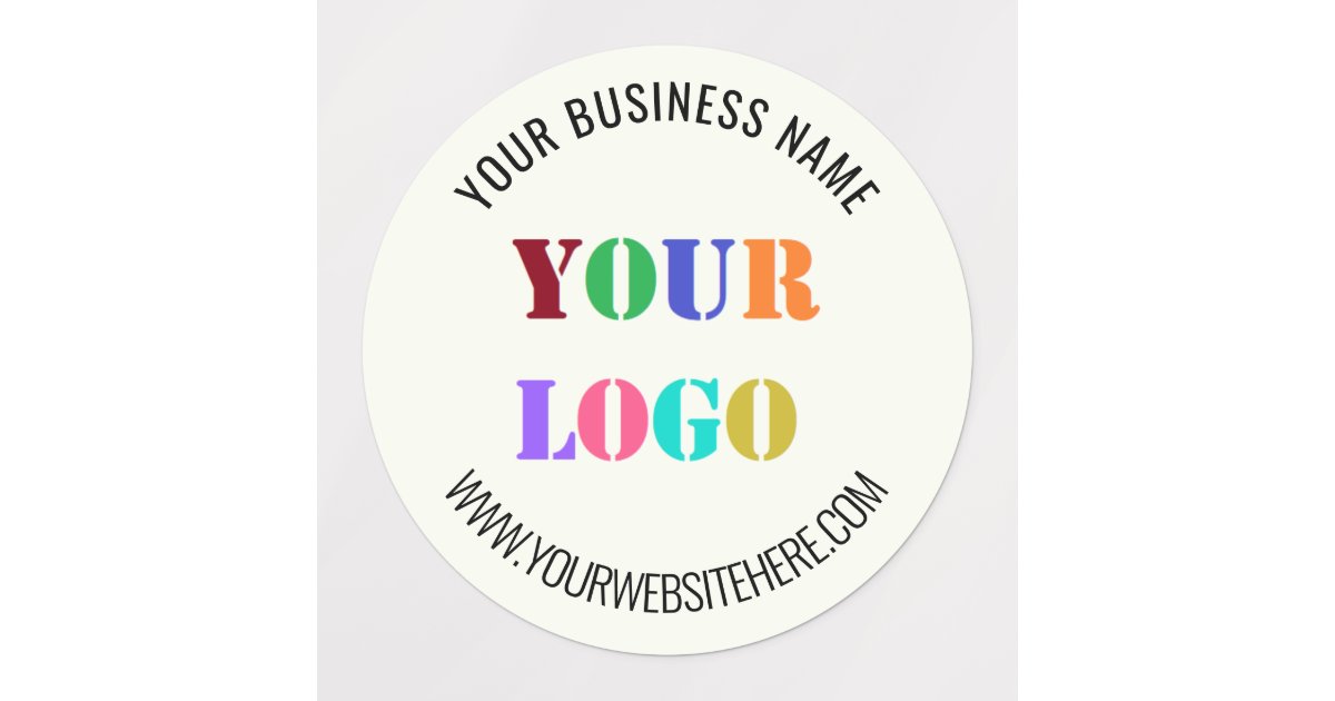 Custom Business Logo Name Website Company Labels | Zazzle