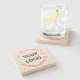 Custom Business Logo Name Website Stone Coaster | Zazzle