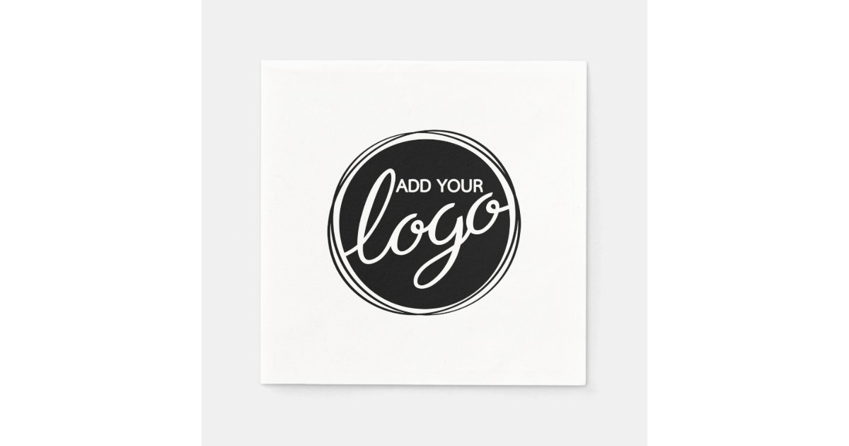 Custom Business Logo Napkins | Zazzle
