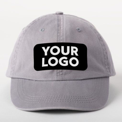 Custom Business Logo on Black Branded Rectangle Patch | Zazzle