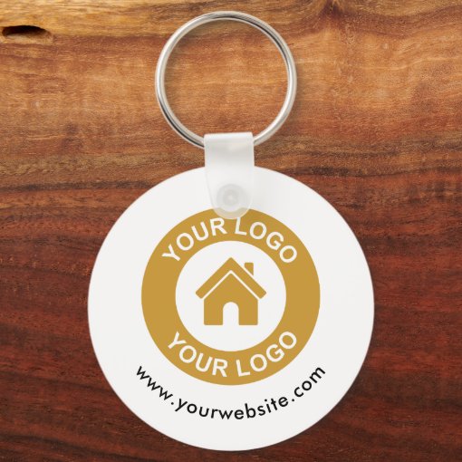 Custom Business Logo Or Image Promotional Keychain | Zazzle