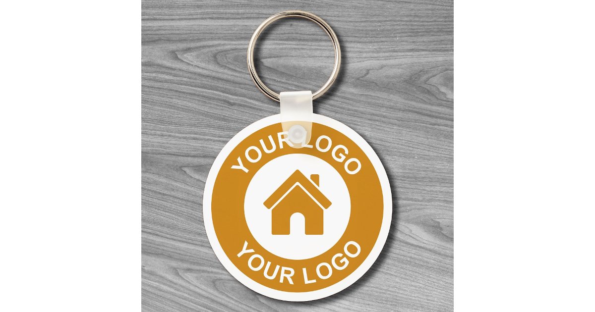 Custom Business Logo Or Image Promotional Keychain | Zazzle