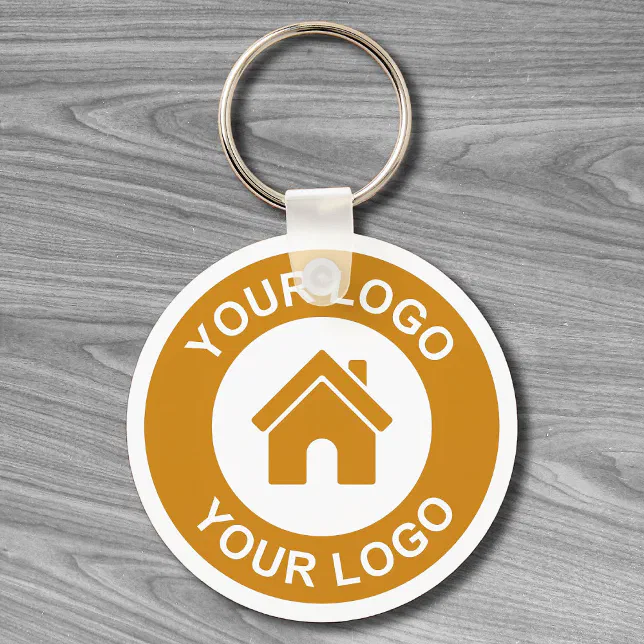 Custom Business Logo Or Image Promotional Keychain | Zazzle