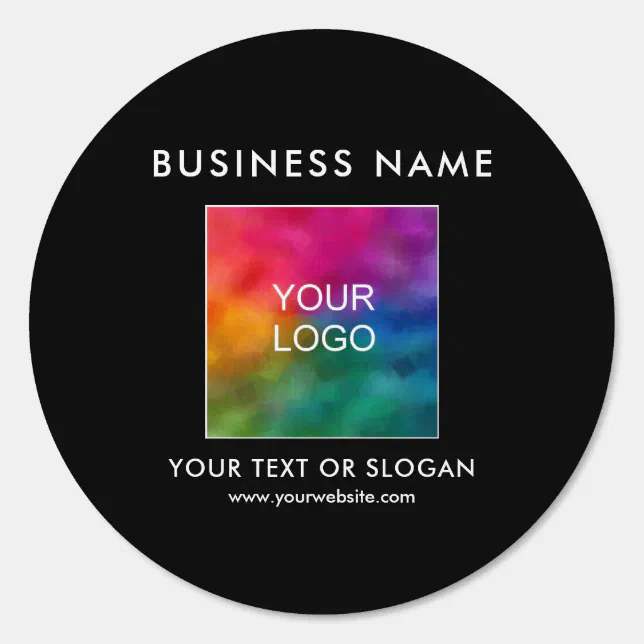 Custom Business Logo Outdoor Template Circle Yard Sign | Zazzle