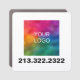Custom Business Logo Phone Number Modern Template Car Magnet | Zazzle